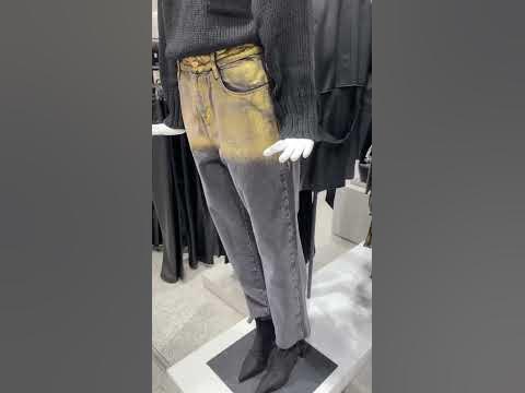 Zara.Джинсы с золотым напылением.Zara.Special jeans. #youtubeshorts ...