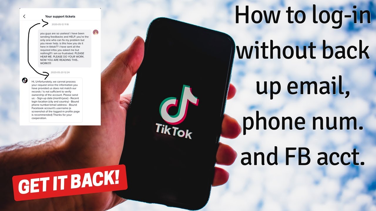 HOW TO LOGIN BACK WITH TIKTOK WITHOUT ANY BACKUP NO EMAIL CELLPHONE how-to-login-back-with-tiktok-without-any-backup-no-email-cellphone