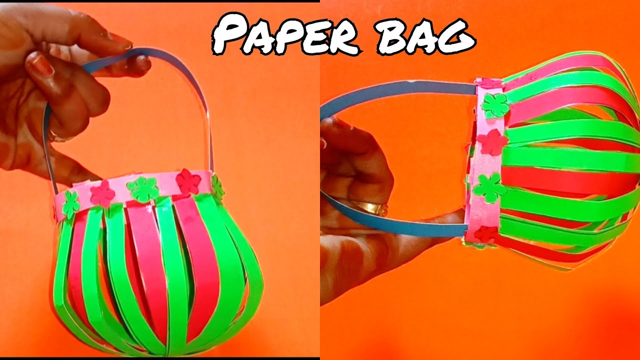 paper bag,#craftvideos #diy #papercraft #paperbag #kidscraftwork # ...