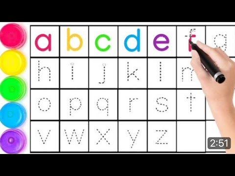 How to write ️ small letters | a to z small alphabets | lower case ...