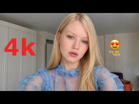 4K Lingerie Try On Haul See Everything Sheer Transparent Micro Bikini & see-through Dresses 
