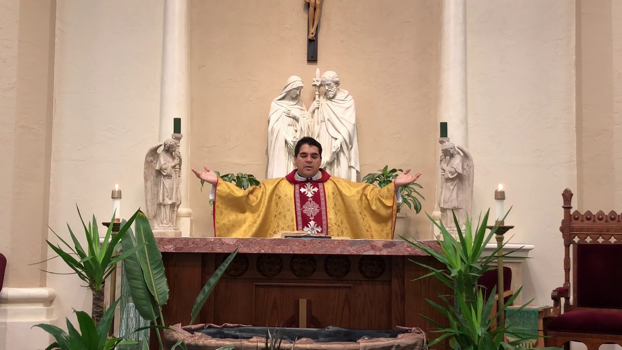 Holy Family Modesto Holy Trinity Sunday Mass - English - YouTube
