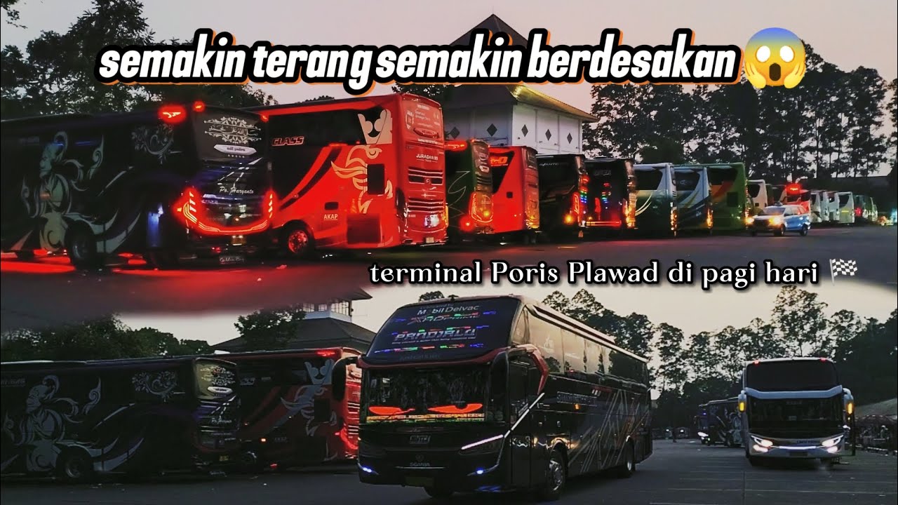 angkatan pagi terminal Poris Plawad‼️ semakin terang semakin berdesakan ...