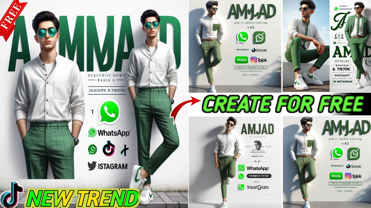 How to create 3d ai boy attitude name image creator | new trend boy ...