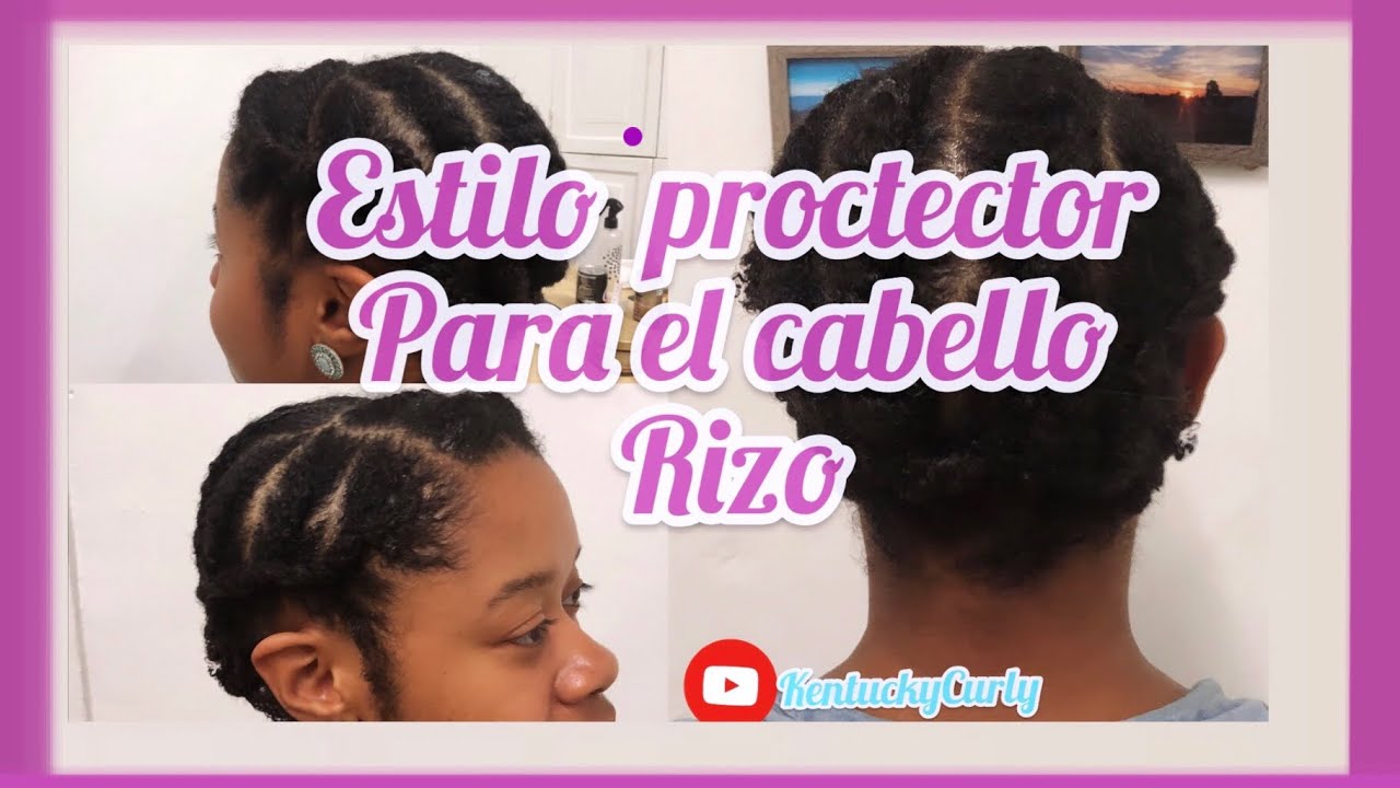 Estilo Protector para el cabello AFRO RIZADO | CORTO| CON TRENZAS - YouTube
