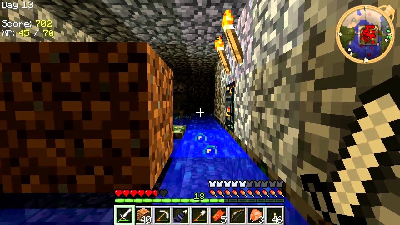 Let's Play Minecraft part 31 - Sewer Skeleton Rampage (Yogbox) - YouTube