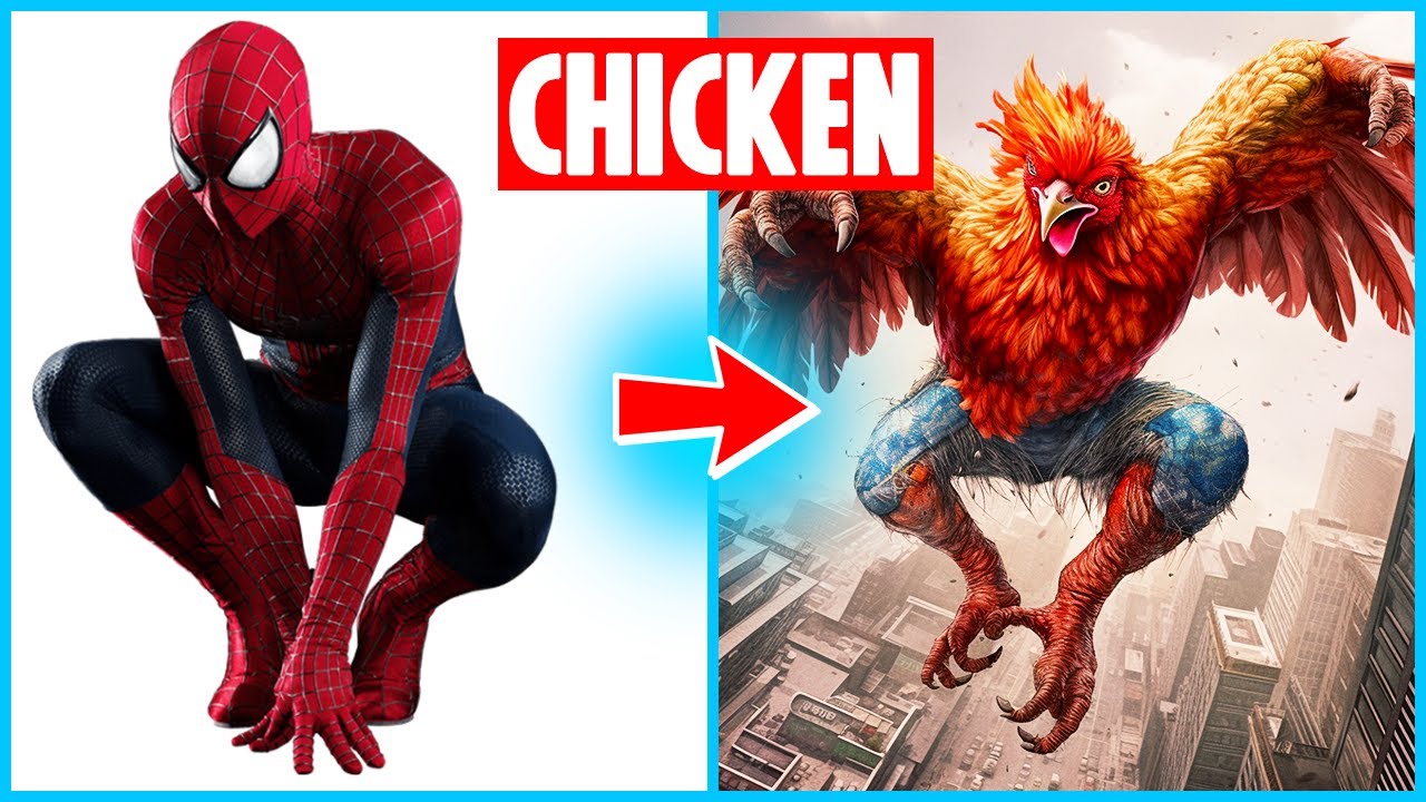 AVENGERS but CHICKEN-VENGERS 💥 All Characters | Marvel & DC ...