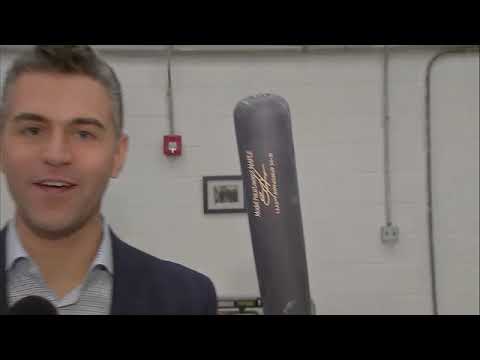 Bryce Harper & his custom Bat from Chandler Bats in East Norriton # ...