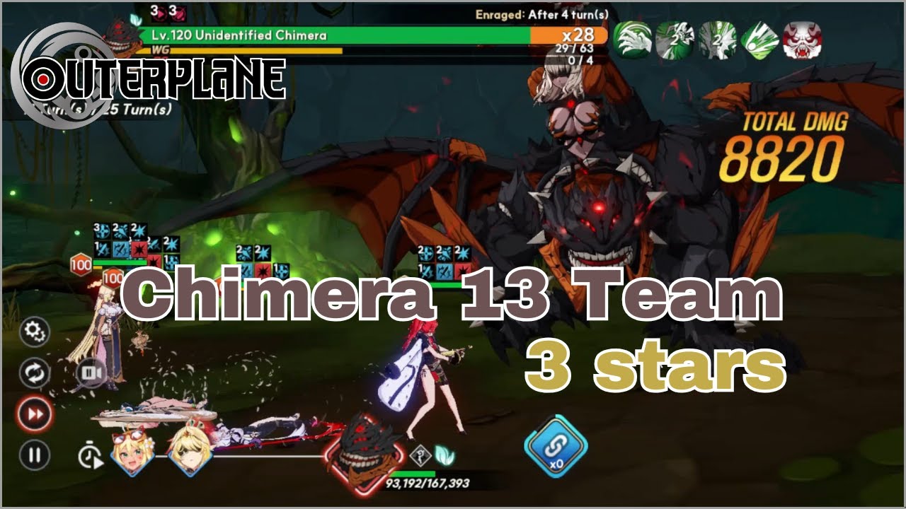 Unidentified Chimera 13 Team | 3 star Guide - Outerplane - YouTube