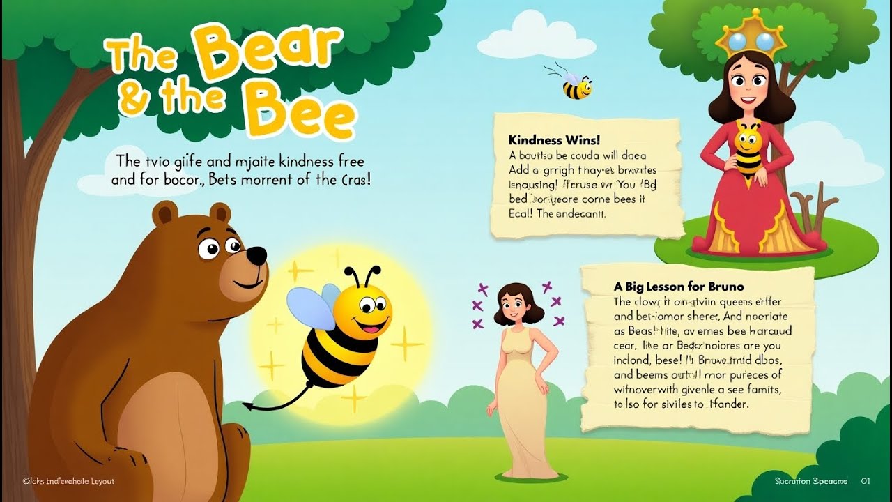 The Bear and the Bee | Animated Moral Story for Kids - YouTube