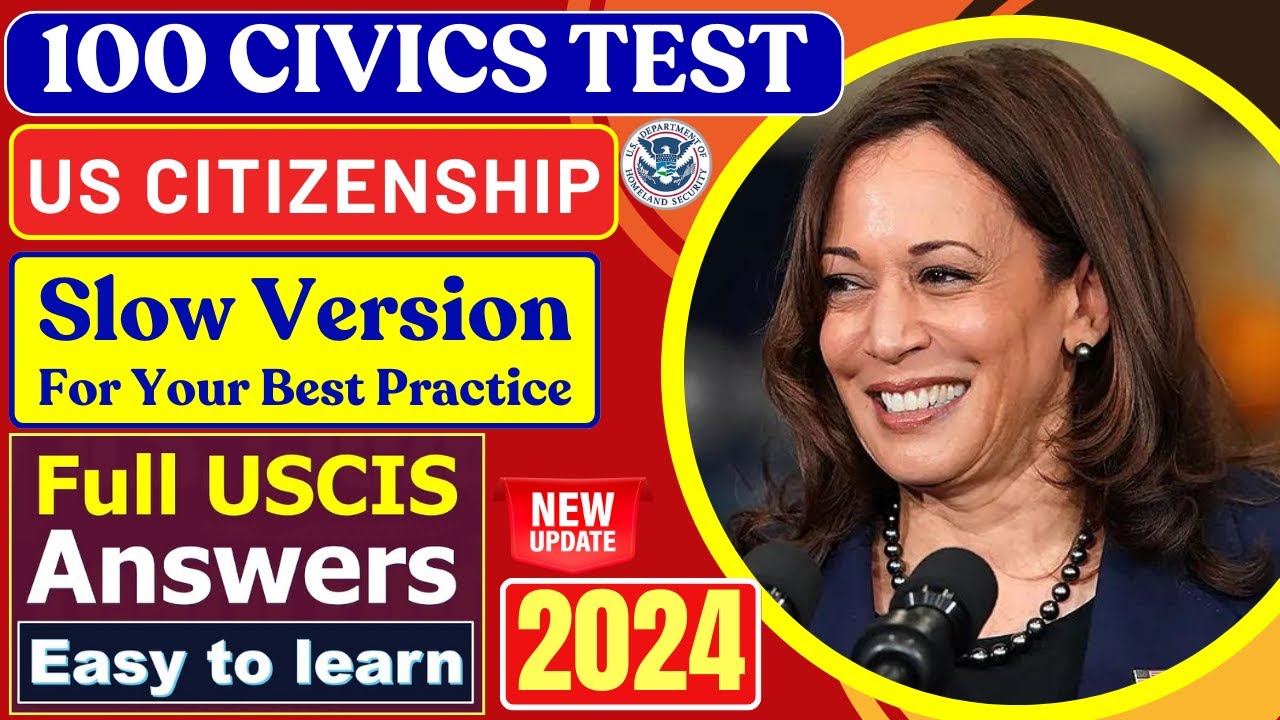 US Citizenship Test I US Citizenship Interview, 100 Civics Questions ...
