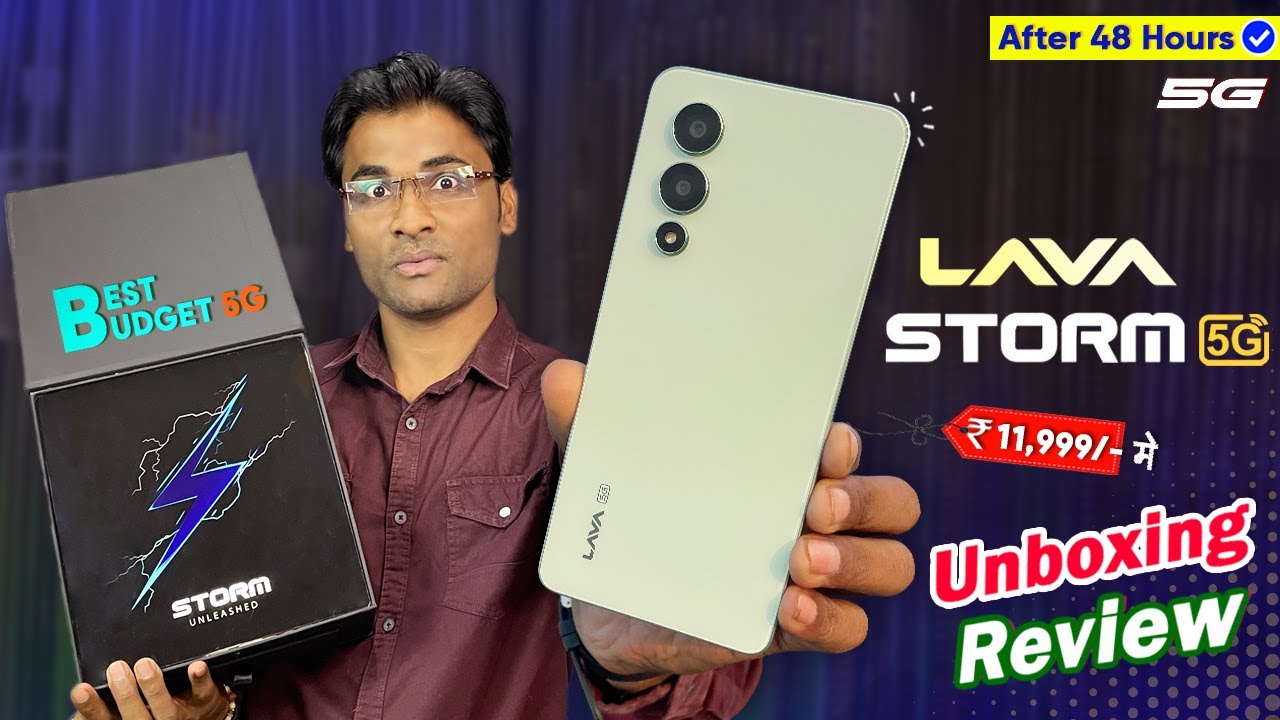 LAVA STORM 5g Unboxing & Review After 48 Hrs | LAVA STORM 5g Bgmi Test ...