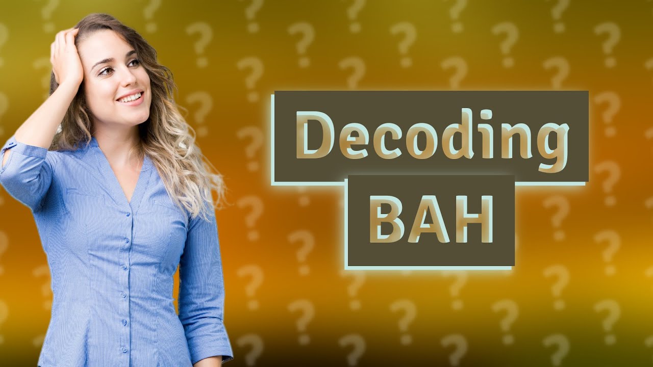 What is the basic allowance for housing? - YouTube