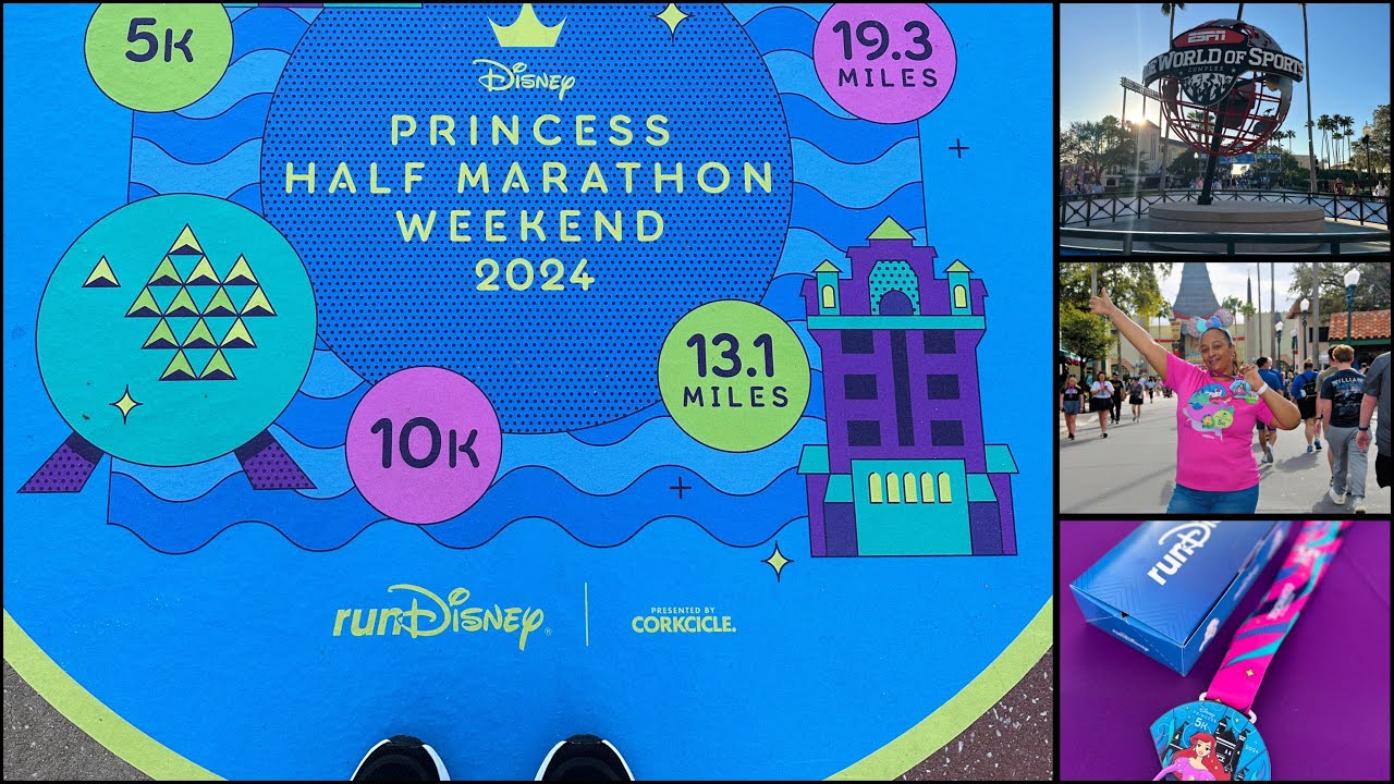 RUNDISNEY PRINCESS HALF MARATHON WEEKEND 2024 | EXPO DAY | BIB AND T ...