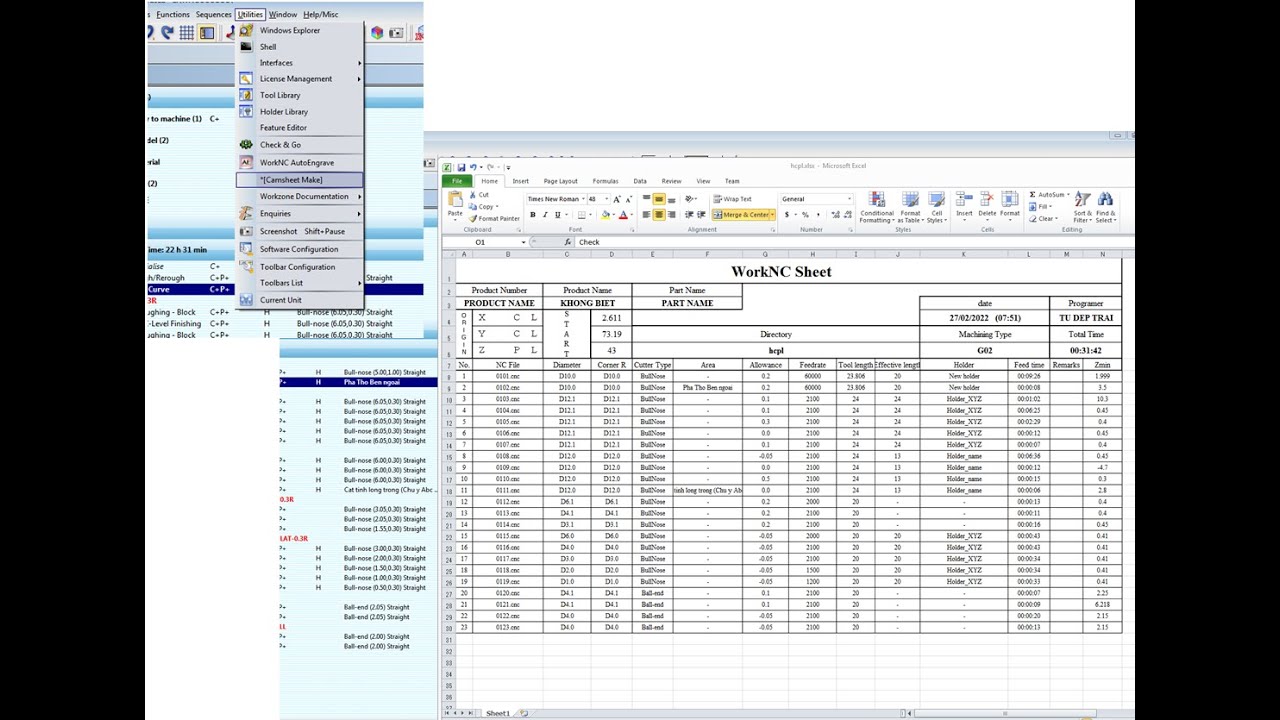 WorkNC V21 Sheet Auto - YouTube