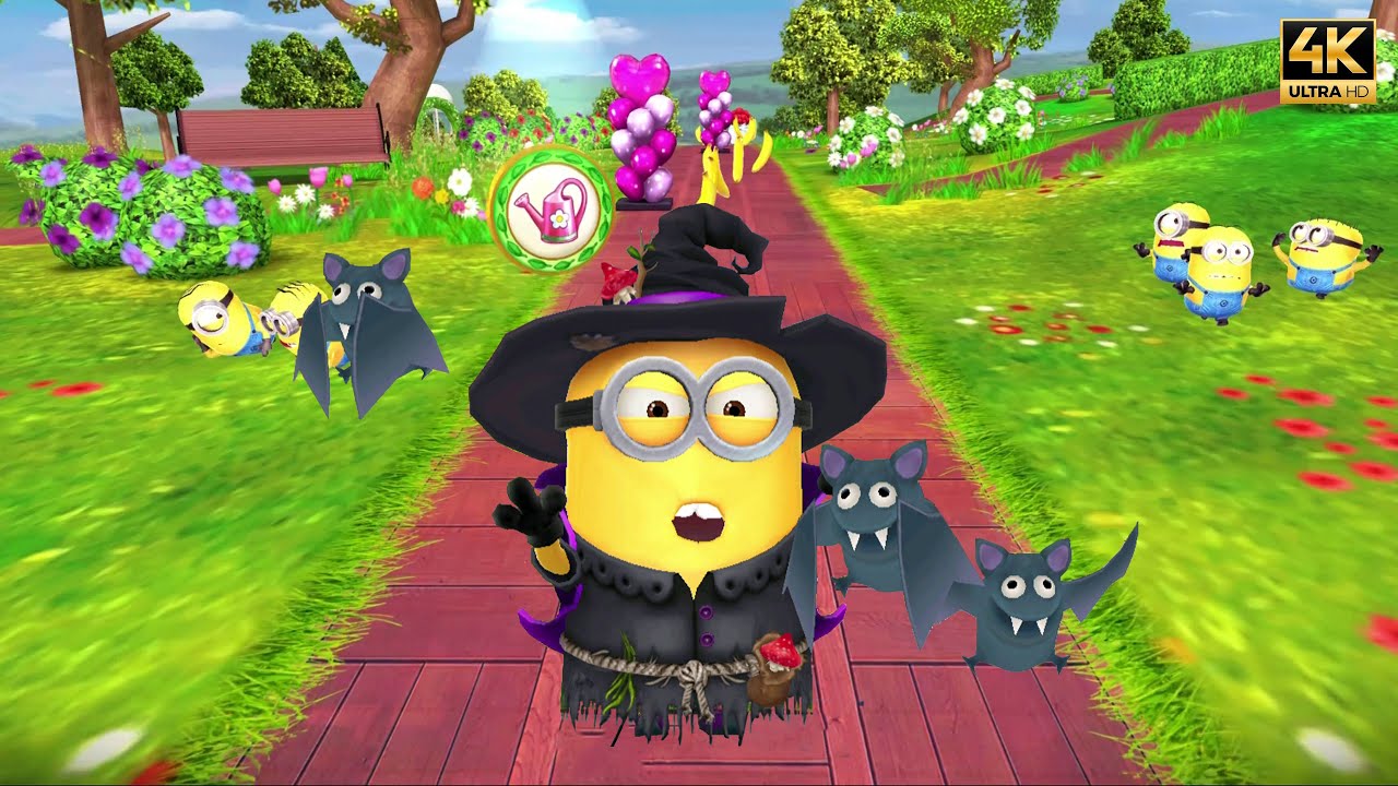 Minion Rush Witch minion on Ester Egg Hunt at Minion Park | iOS 4k ...