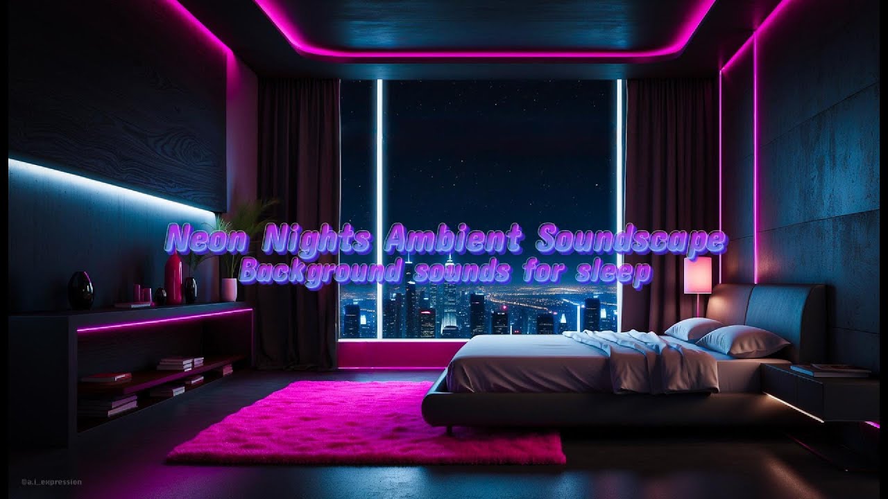 Neon Nights Ambient Soundscape - Soothing ambient sound with gentle ...