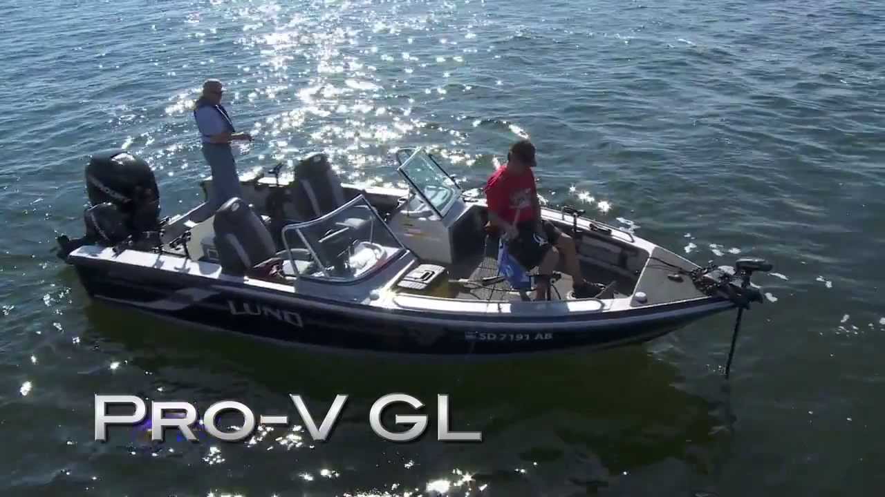 2014 Lund Pro V GL Fiberglass Multi-Species Fish-n-Ski - YouTube