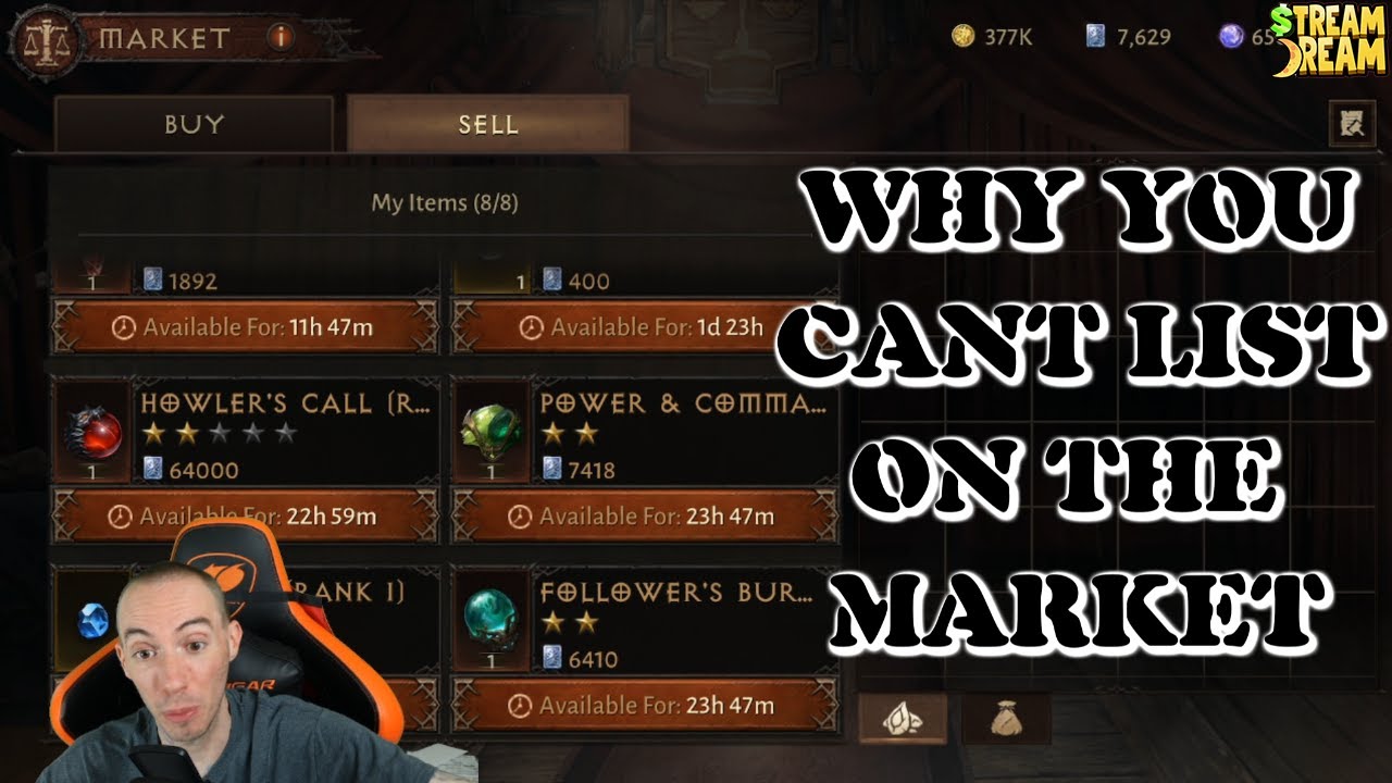 WHY You Cant Sell On The Market | Diablo Immortal - YouTube