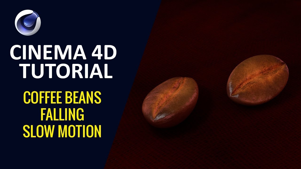 Coffee Beans Falling Slow Motion - Cinema 4D Tutorial - YouTube