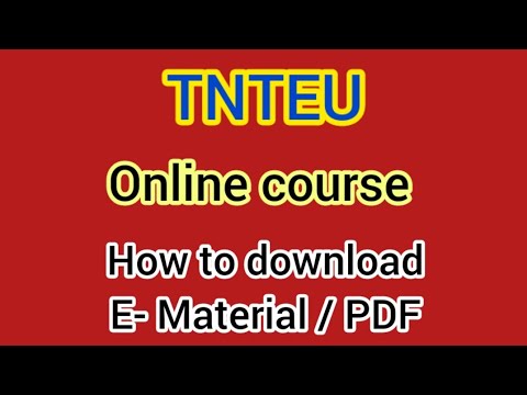 TNTEU B.Ed Online course|Log in Issues and How to Solve|Online course E ...