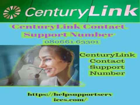 Centurylink Contact Support Number - YouTube