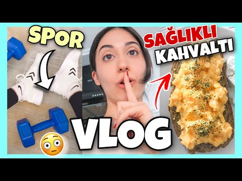 VLOG: SAĞLIKLI KAHVALTI HAZIRLIĞI🍳 EVDE SPOR RUTİNİM🏋🏻‍♀️ HER ŞEYDEN BİRAZ
