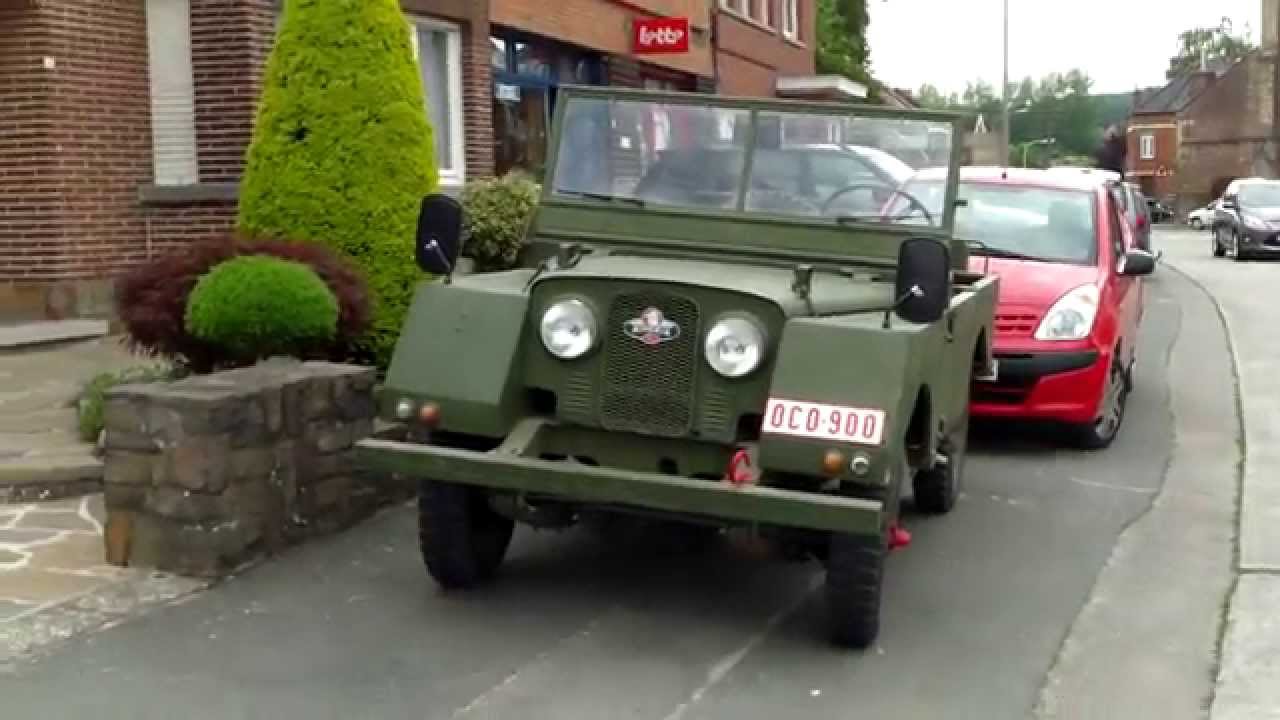 Minerva ex army jeep + Citroen 2cv cold start + warning light !! - YouTube