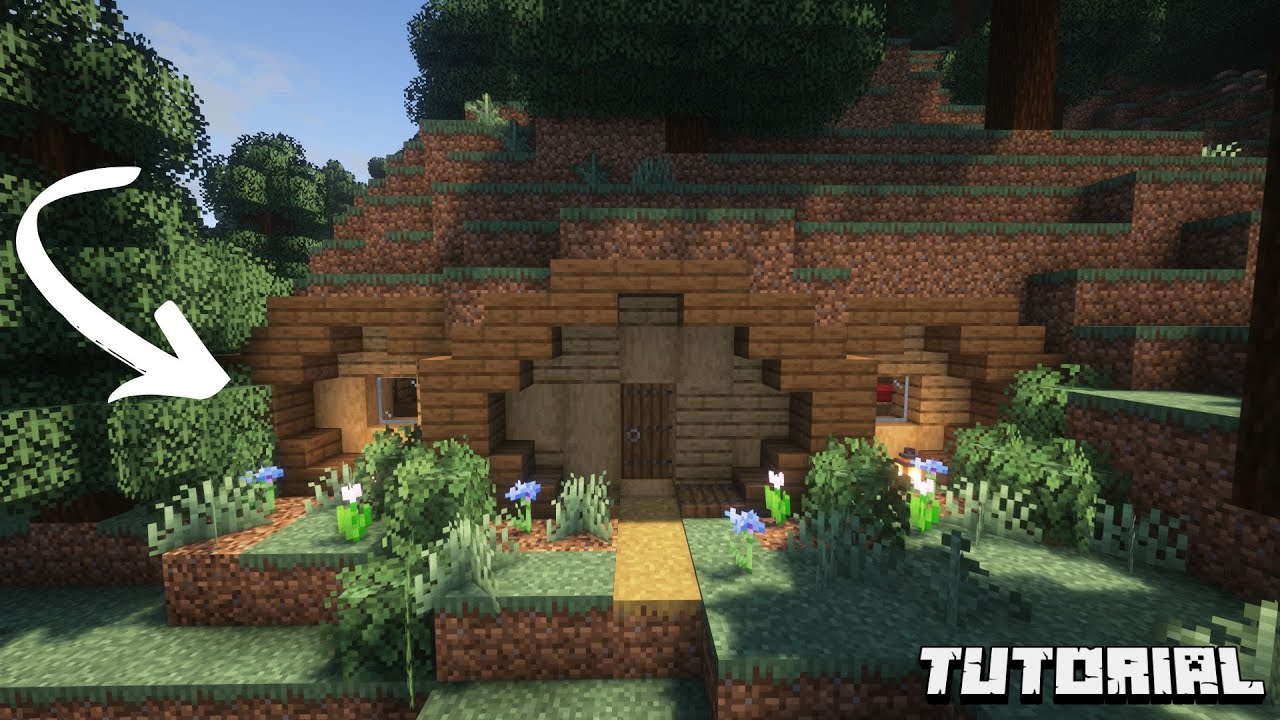 HOBBIT HOLE in Minecraft | Tutorial - YouTube