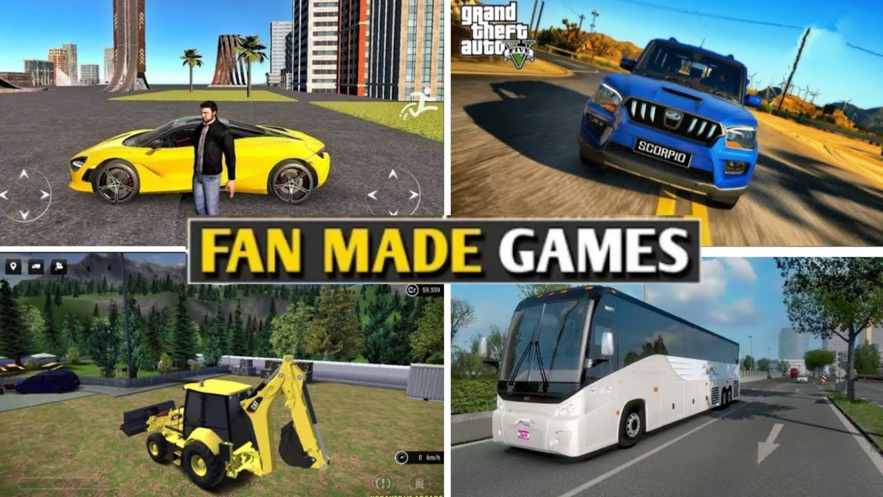 TOP 5 BEST FAN MADE GAMES FOR ANDROID | HIGH GRAPHICS (offline/online ...