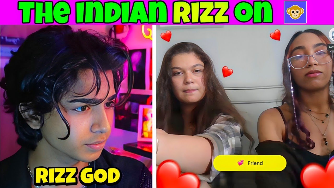 Indian Rizz on Monkey App 🪬| Rizz reactions on hot girls | #omegle # ...