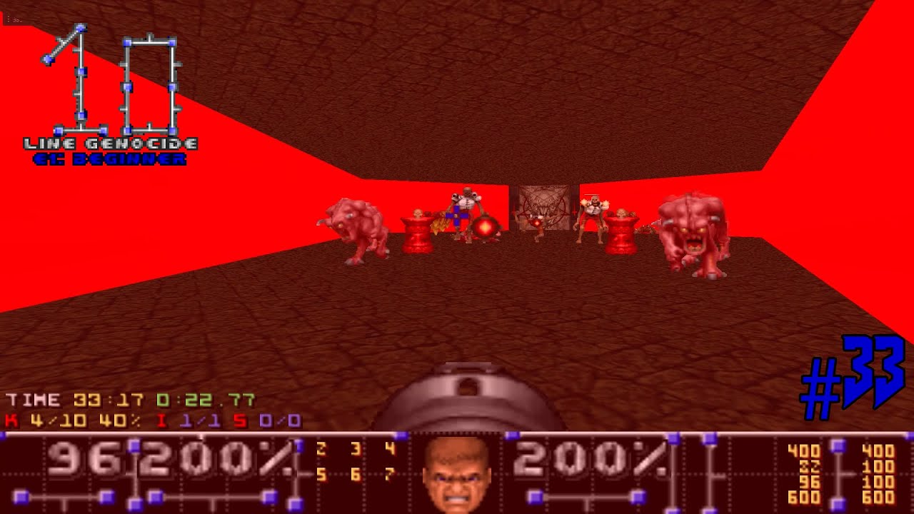 Doom with 10 Line Genocide 1.Map 33 - YouTube