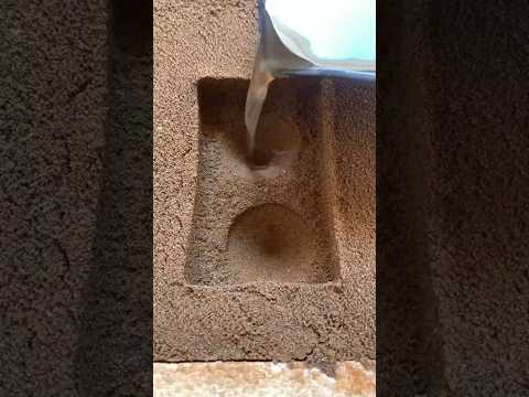 Metal Casting Process into soap model #metalcasting #handmade #craft