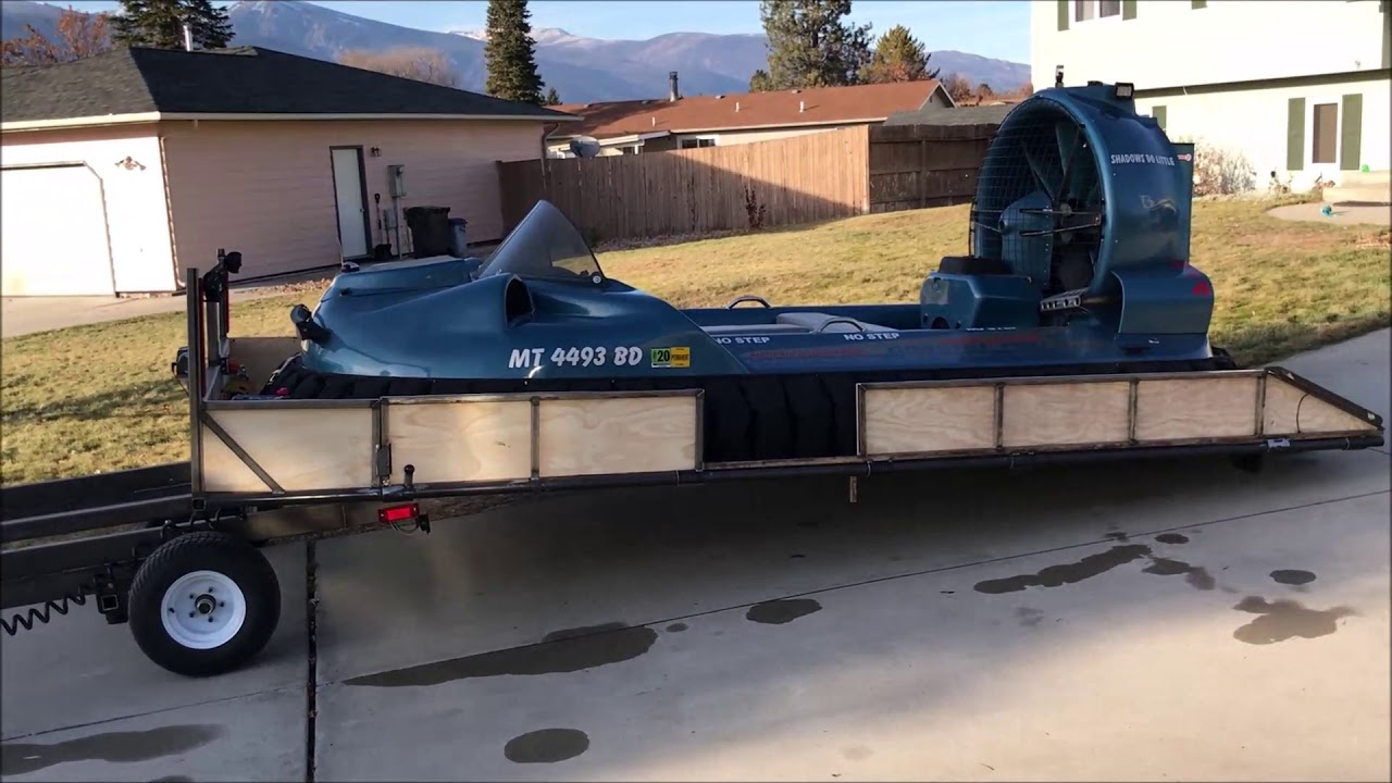 Hovercraft Prototype Trailer First Load - YouTube