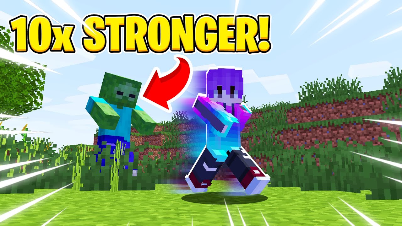 Minecraft but Mobs Are 10x Stronger - YouTube