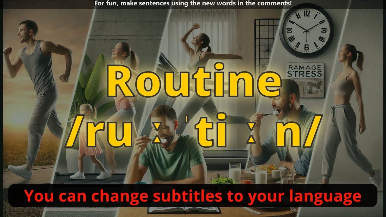Routine meaning with 5 examples - YouTube