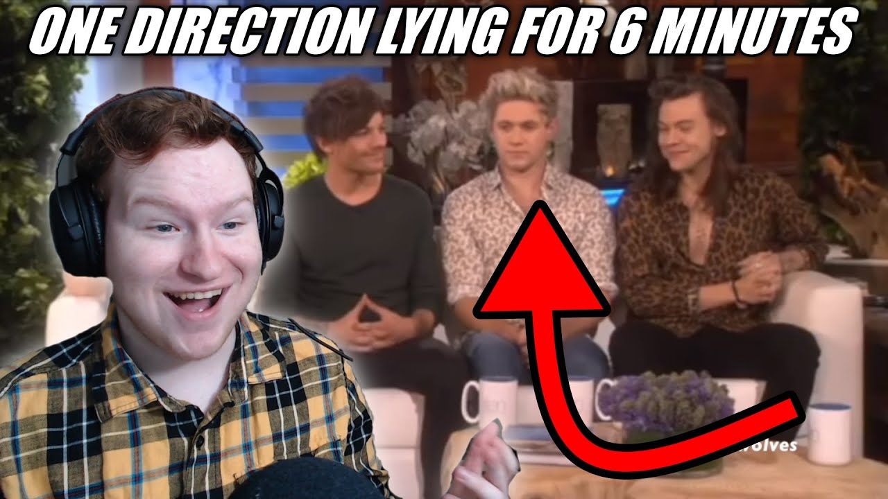 one direction lying for 6 minutes straight REACTION!!!! - YouTube