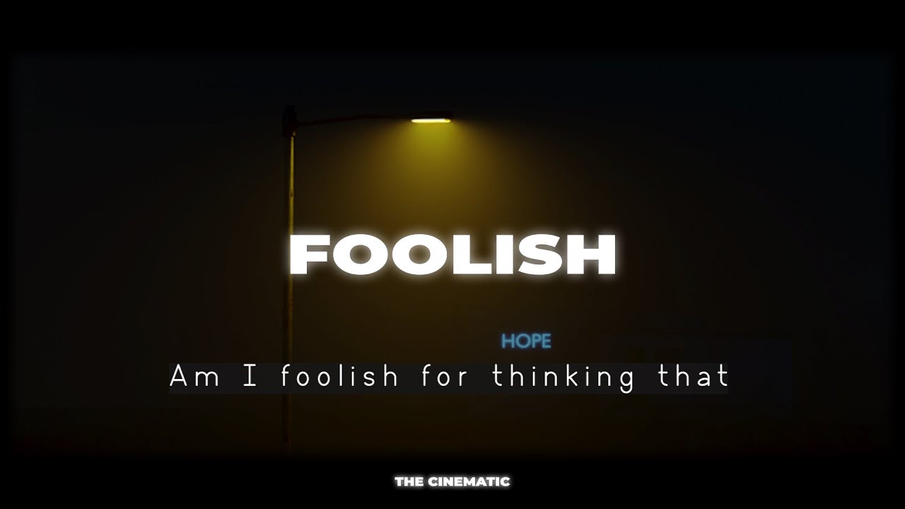 AJ Mitchell - Foolish (Lyrics) - YouTube