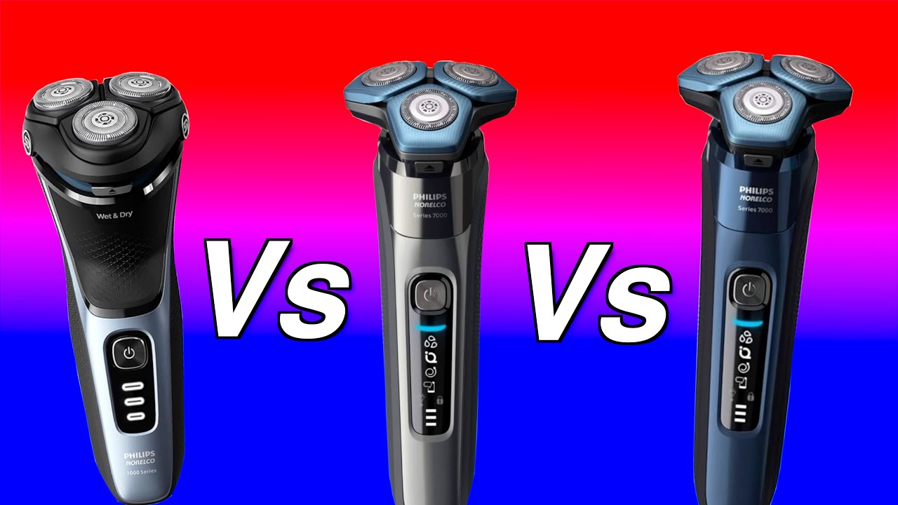Philips Norelco Electric Shavers Comparison - 3500 Vs 7100 Vs 7700 ...
