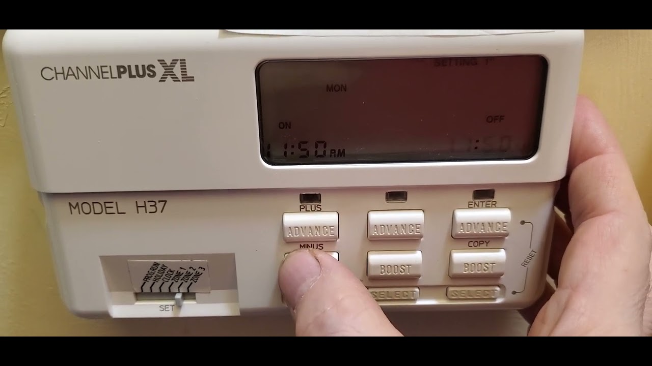 adjust Channel Plux XL model H37 warm control 調校英國暖氣 Justering af ...