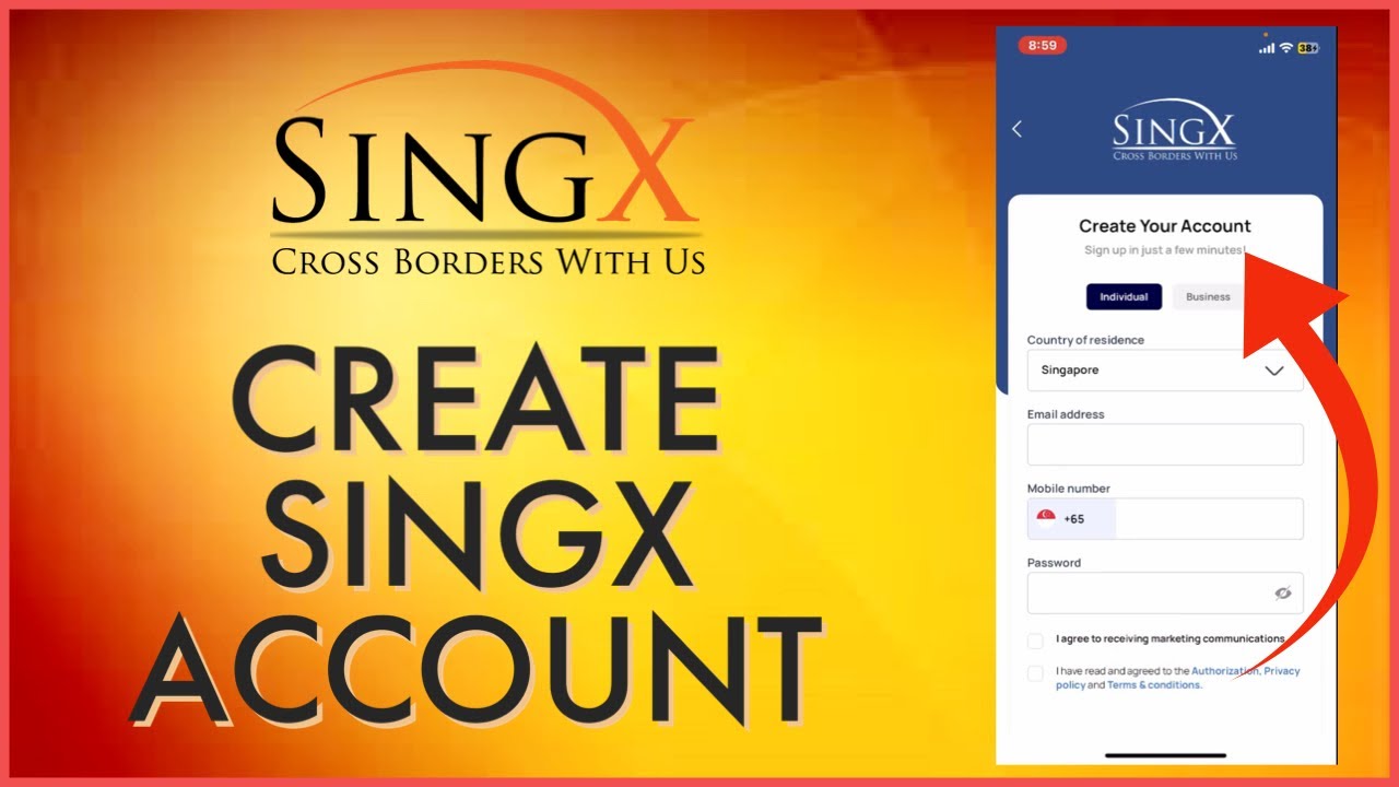How to Sign Up Account for SingX 2024? Create SingX Account - YouTube