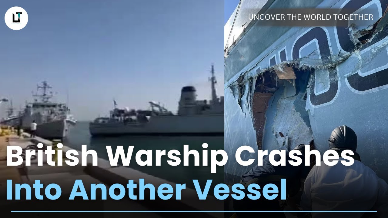 Video: British warship is out of action after crashing into another ...