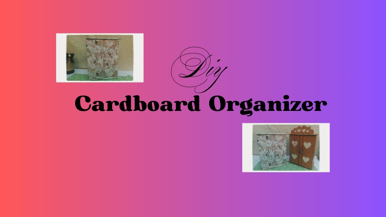 Cardboard Almari organizer | how to make organizer | The Creative Kidz ...