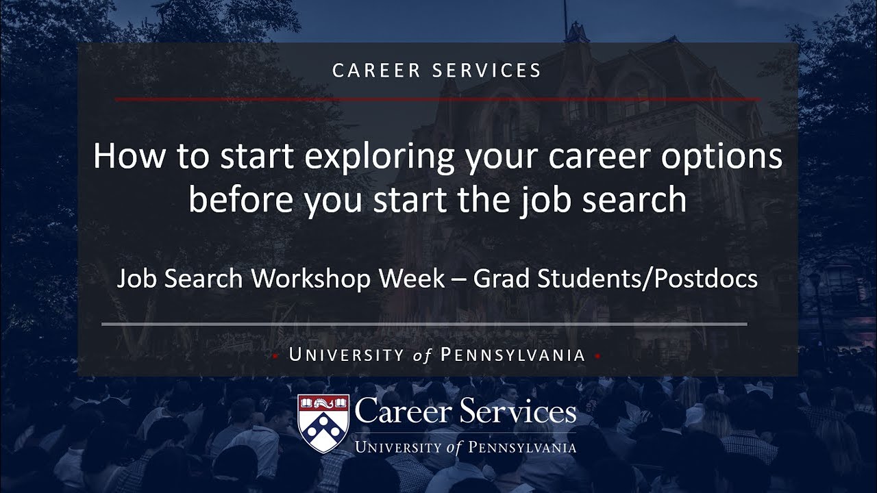 How to start exploring your career options before you start the job ...