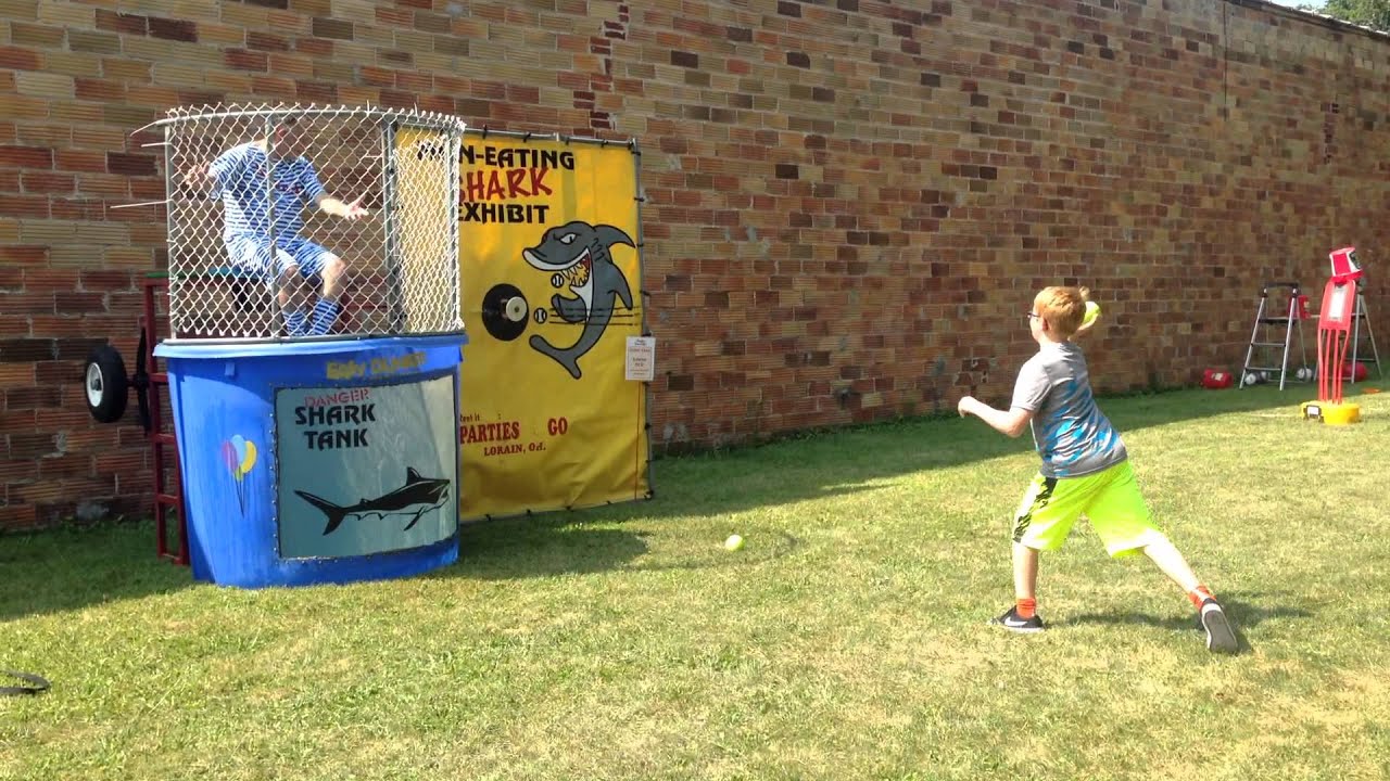 Dunk Tank at Oberlin Family Fun Fair - YouTube