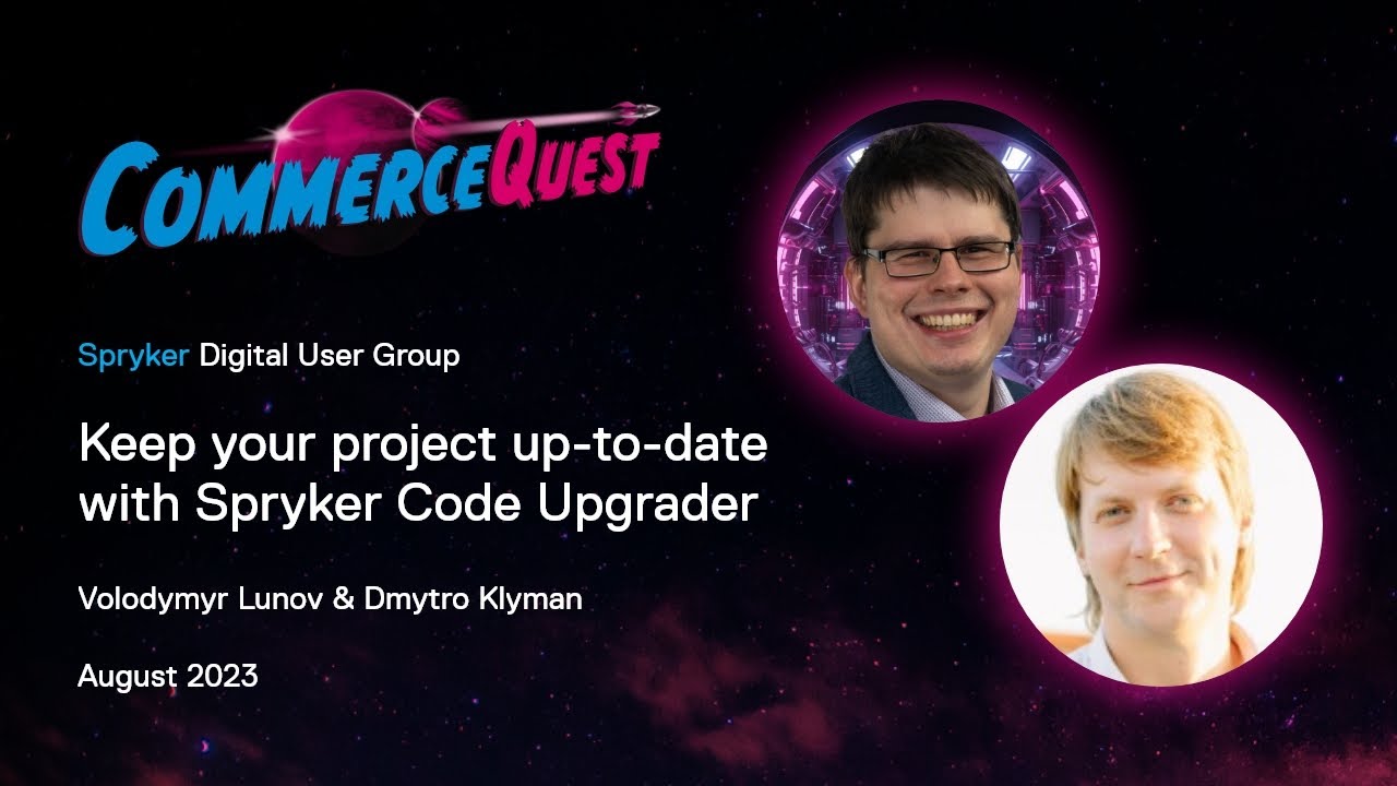 Spryker User Group August '23: Keep your project up-to-date with Spryker Code Upgrader - YouTube