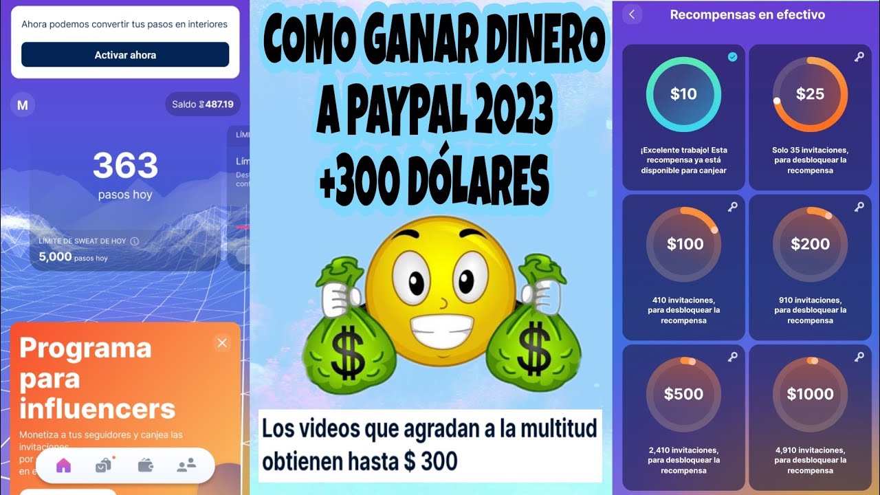 COMO GANAR DINERO A PAYPAL 2023 +300 DÓLARES 😱 GANA DINERO CON PAYPAL 💸 ...