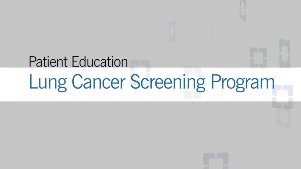 What Is a Lung Cancer Screening? - YouTube