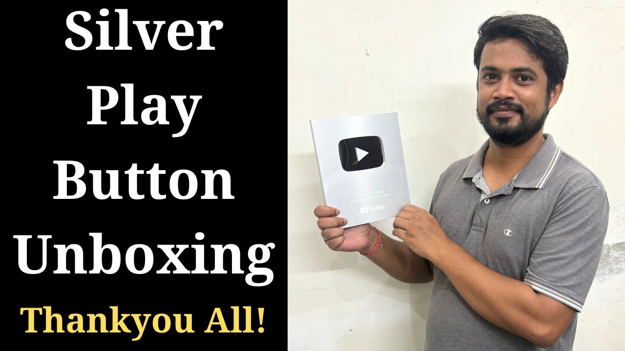 "Unboxing My Silver Play Button! 🎉 | 100K Subscribers Milestone ...
