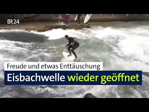 Holpriger Neustart: Eisbachwelle nach Surf-Unglück wieder freigegeben | Abendschau | BR24